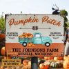 Personalized Halloween Metal Sign Pumpkin Patch Farm - LuvinGift