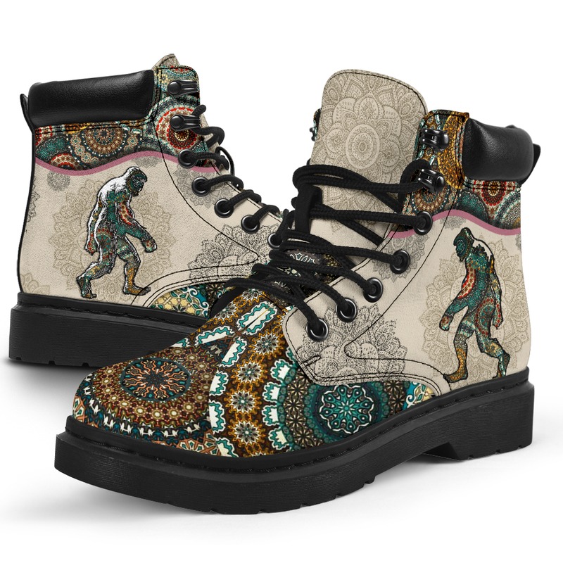 Bigfoot Big Foot Vintage Mandala All Season Boots - LuvinGift