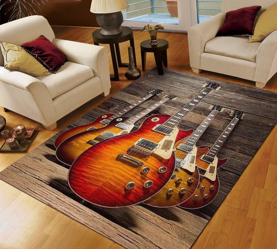 Electric Guitar Rug - LuvinGift