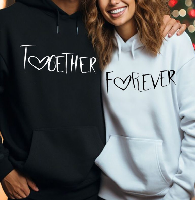 Matching Couple Hoodies Together Forever - LuvinGift
