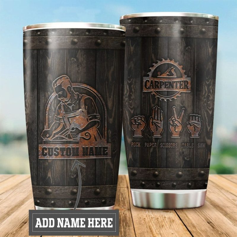 Personalized Carpenter Stainless Steel Tumbler - LuvinGift