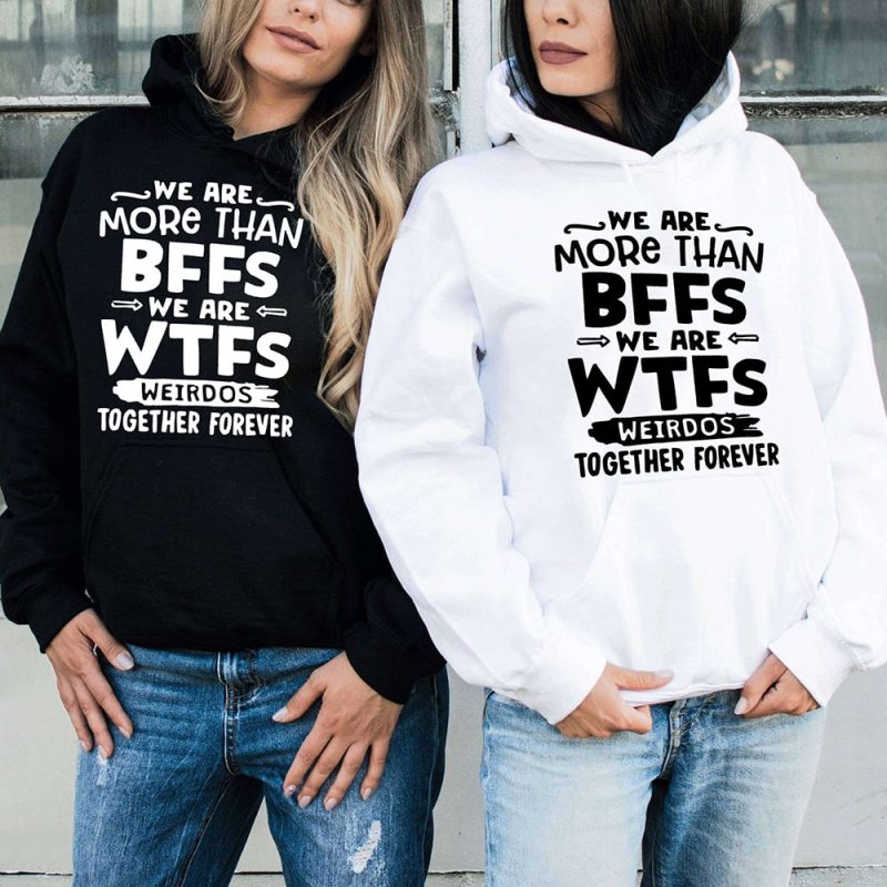 Matching Best Friend Hoodie - More Than BFFs, We Are WTFs!