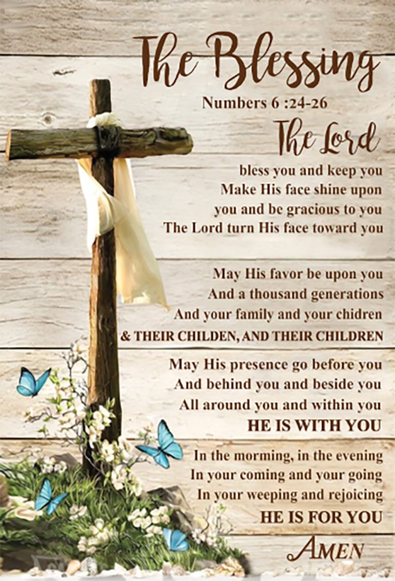 Christian Jesus Poster The Blessing The Lord Bless You And Keep You ...